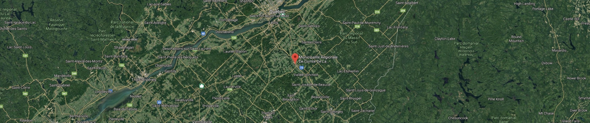 Carte du territoire - MRC